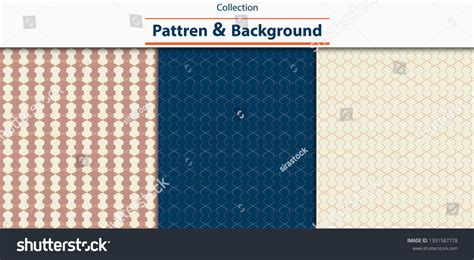 Collection Retro Different Vector Seamless Patterns Stock Vector Royalty Free 1391587778