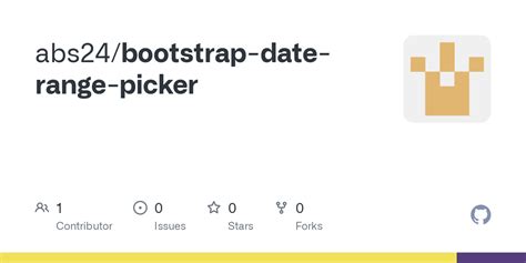 GitHub Abs24 Bootstrap Date Range Picker