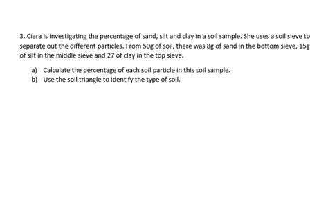 Soil Texture Calculations Mr Ag