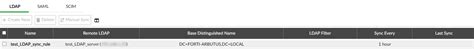 Remote User Sync Rules Ldap Fortiauthenticator 662 Fortinet