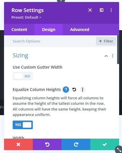 How To Make 3 Columns Same Height Divi