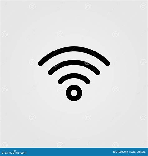 Wireless Internet Connection Icon Wifi Symbol Stock Vector Illustration Of Isolated Antenna