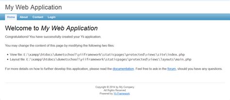 Cara Install Yii Framework Dengan Yiic Webapp