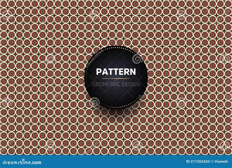 A Colorful Vector Seamless Geometric Pattern Stock Vector Illustration Of Decor Wallpaper