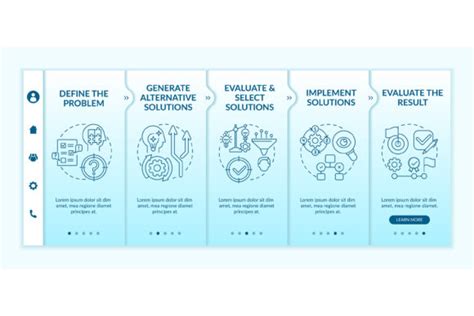 Problem Solving Steps Vector Template Graphic By Bsd Studio Creative Fabrica