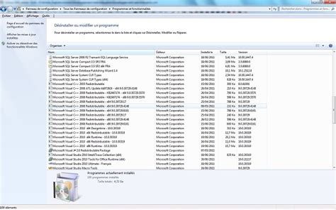 Les Redistribuables Microsoft Visual Studio C
