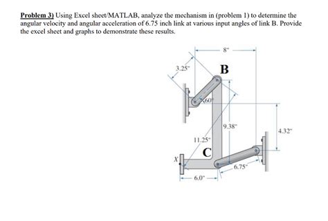 Solved Problem 3 Using Excel Sheet MATLAB Analyze The Chegg Com