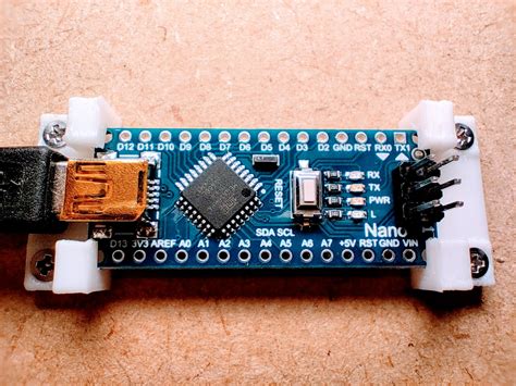 Arduino NANO Mounter For Wooden Boards By T Nissie Download Free STL Model Printables Com