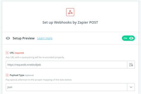 zapier webhook issue stack overflow