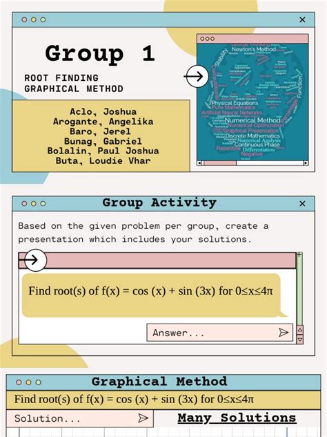 Group 1 Root Finding Graphical Method Feb 182022 Pdf Elementary Mathematics Mathematical