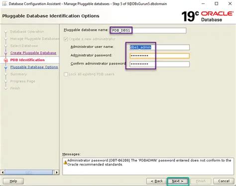 Create A Pdb Pluggable Database Using Dbca In Oracle 19c Dbsguru