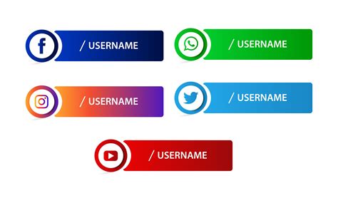 Social Media Icons Set Freevaly