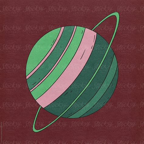 Planet Uranus Illustration By Stocksy Contributor Goce Ilievski Stocksy