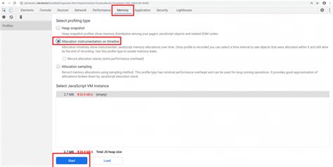 How To Trace Memory Usage By Tabrisjs App Using Chrome Devtools Tabris