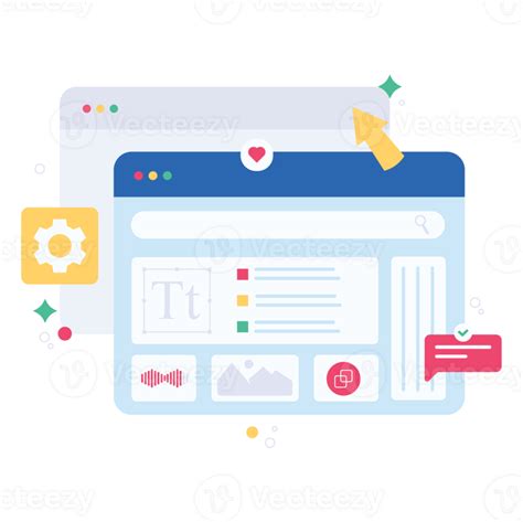 Interface Editing Software Color 2d Illustration 27124913 Png