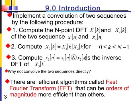 Chapter 9 Computation Of The Dft