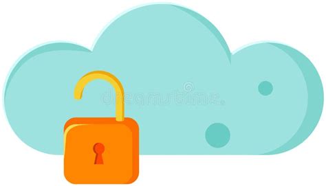 Data Protection Cloud Storage Design Flat Concept Online Storage Sign