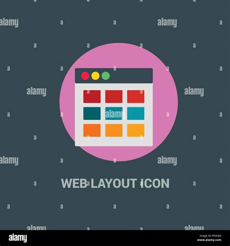 Web Layout Icon With Creative Design Vector Stock Vector Image And Art