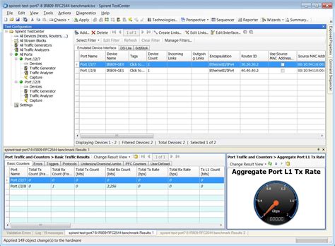 Ethernet Throughput Testing Using Spirent