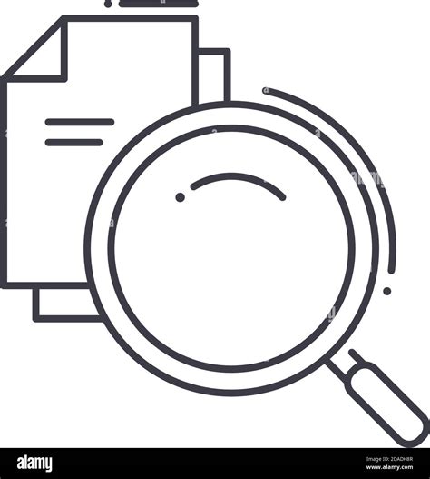 Magnifier Icon Linear Isolated Illustration Thin Line Vector Web Design Sign Outline Concept