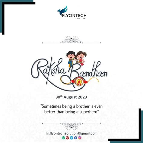 Flyontech Solutions On Linkedin Rakshabandhan Rakshabandhan2023 Fastival