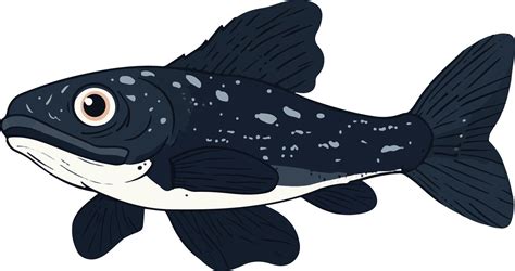 Lovely Cute Simple Coelacanth Clipart 52238628 Vector Art At Vecteezy