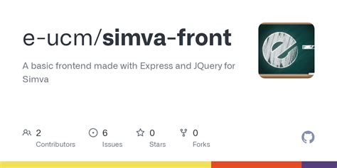 github e ucm simva front a basic frontend made with express and