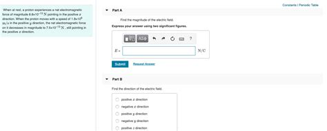 Solved Constants Periodic Table Part A When At Rest A