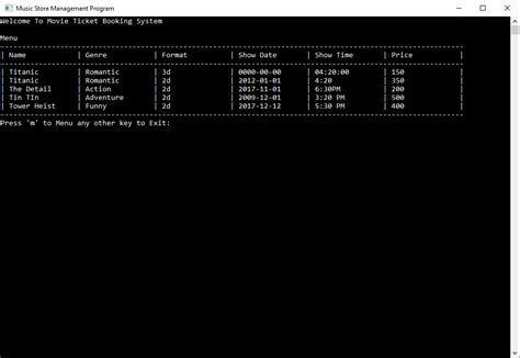 Movie Ticket Booking System Project In C With MySQL Code With C