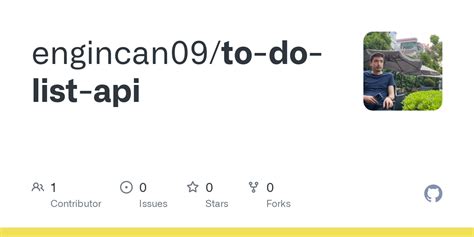 GitHub Engincan To Do List Api