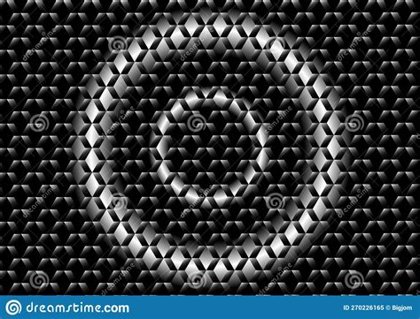 Abstract Geometric Metallic Shapes On Dark Background Stock Vector Illustration Of Pattern