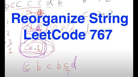 Leetcode 767 Reorganize String Java Priorityqueue Greedy Youtube