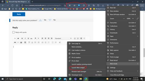 microsoft edge web widget not working microsoft community