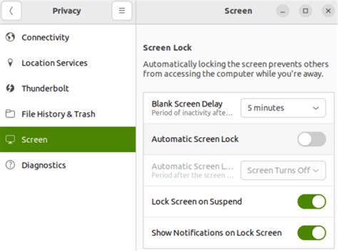 disabling desktop screen lock in gnome baeldung on linux