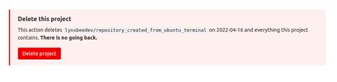 How To Delete Gitlab Project