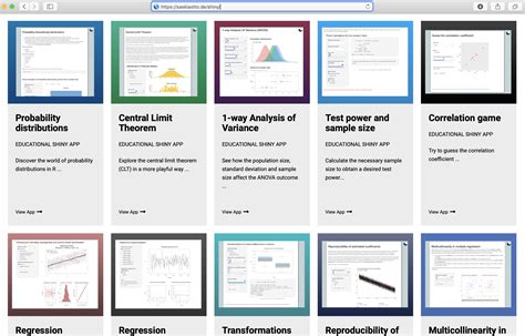 Helpful Shiny Apps