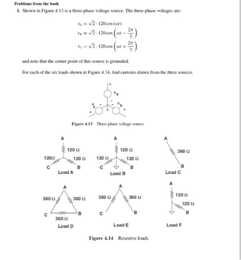 solved shown in figure 4 13 is a three phase voltage source
