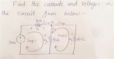 Solved Find The Currents And Voltages In Circuit Given Chegg Com