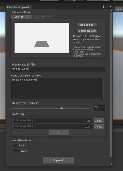 Create Your First World