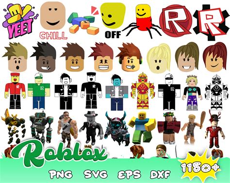 Roblox Bundle Svg Roblox Face Svg Roblox Character Svg Ro Inspire Uplift
