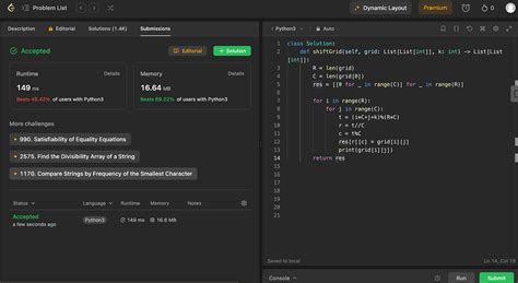 Leetcode — 1260 Shrut Shah Medium