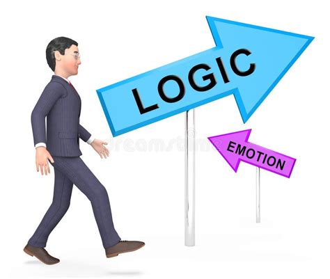 Emotion Vs Logic Icon Depicts The Logical Compared With Emotional Mind