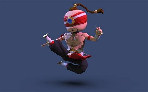 Chibi Lee Sin 3d Model 3d Printable Cgtrader