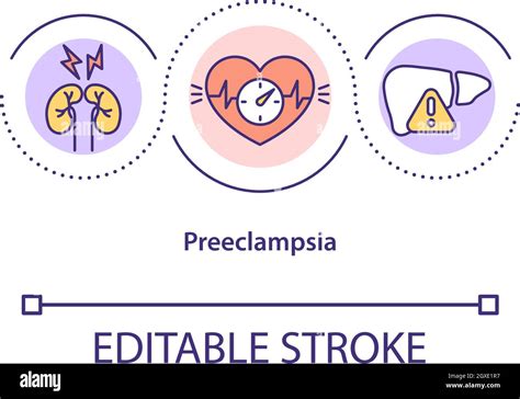 Preeclampsia Concept Icon Stock Vector Image And Art Alamy
