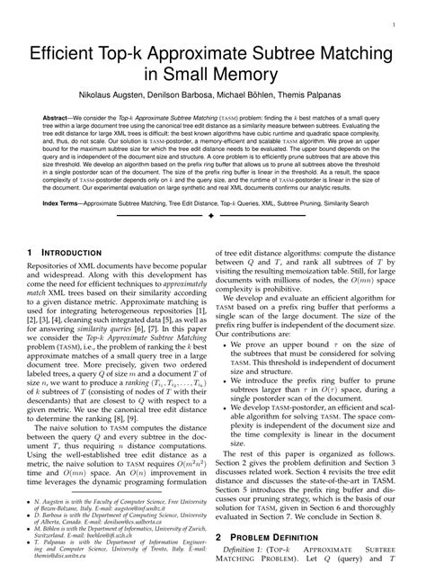 pdf efficient top k approximate subtree matching in small memory