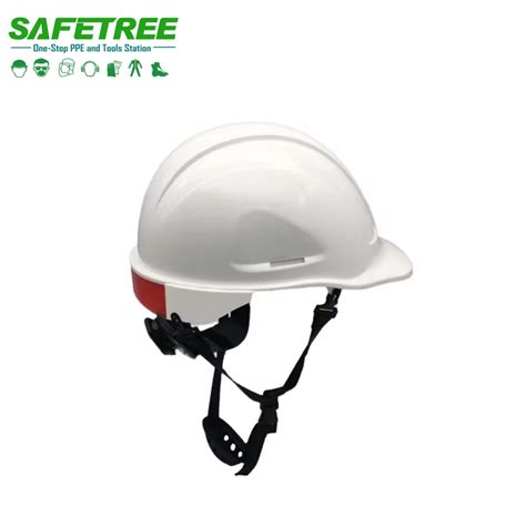 American Standard Ansi Z891 Type Ii Class E Safety Helmet With Foam Pad And Red Reflection Hard