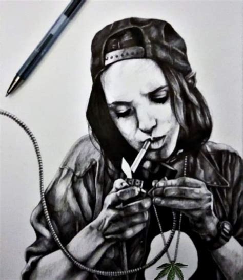 90s Girl Drawing By Cynik Artmajeur