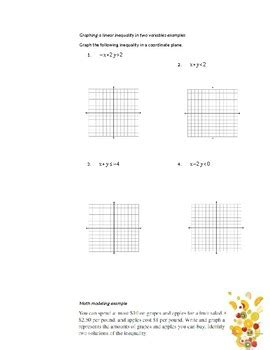 Graphing Linear Inequalities In Two Variables By Mallory Anderson