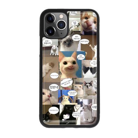 웃긴 말풍선 고양이 에폭시 범퍼케이스 에이블리
