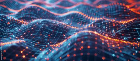 A Futuristic Digital Landscape Featuring An Intricate Web Of Glowing Neural Networks